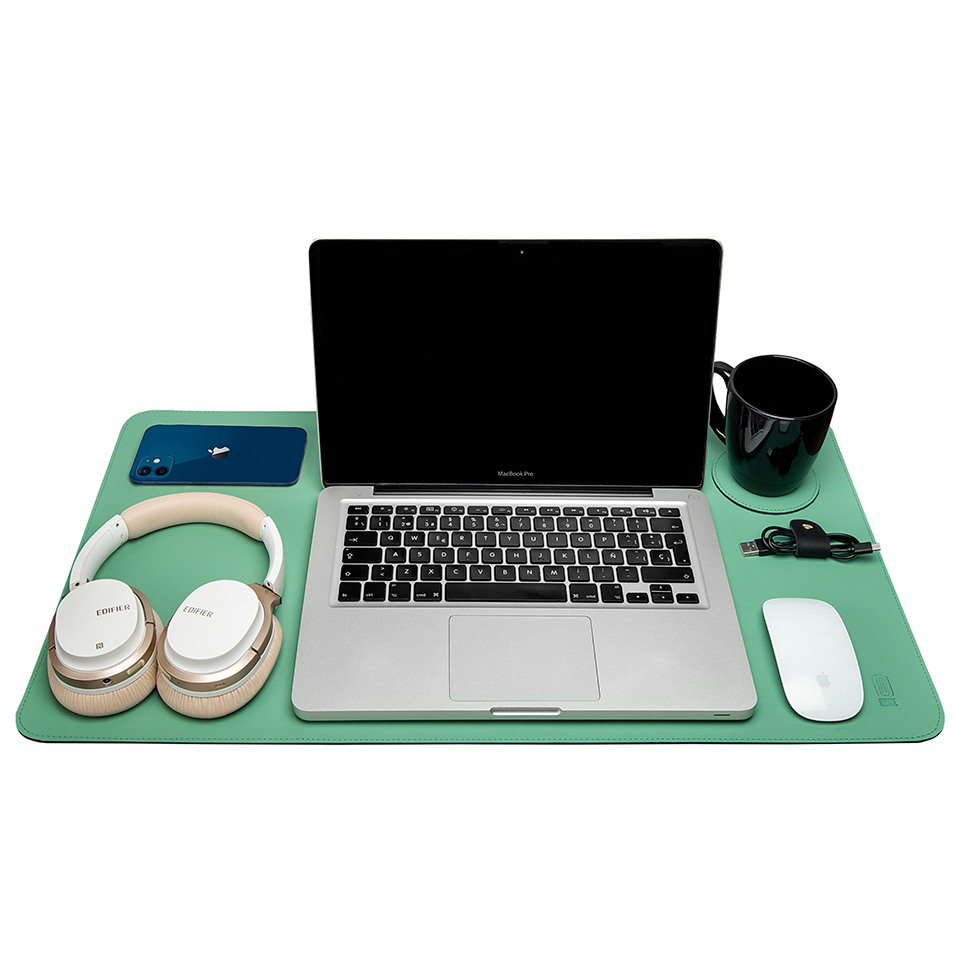 Tapete para escritorio de piel eco cuero certificada. Personalízalo