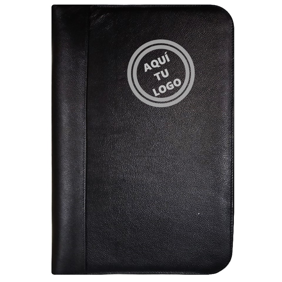 Carpetas impresas con logo en piel genuina. Dale un toque personalizado